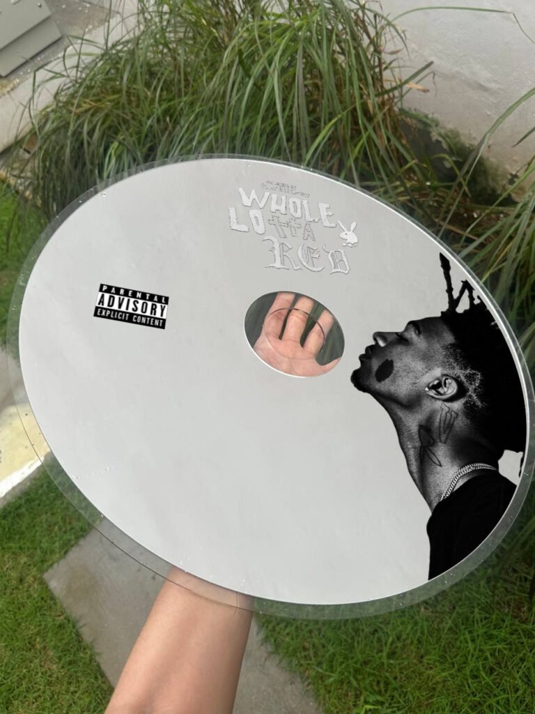 Playboi Carti Whole Lotta Red CD Mirror with RGB Glow Custom Mirror